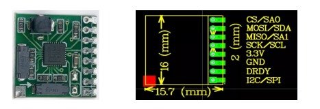 PNI RM3100 Magnetometer Geomagnetism Sensor Module for Drone Military ...